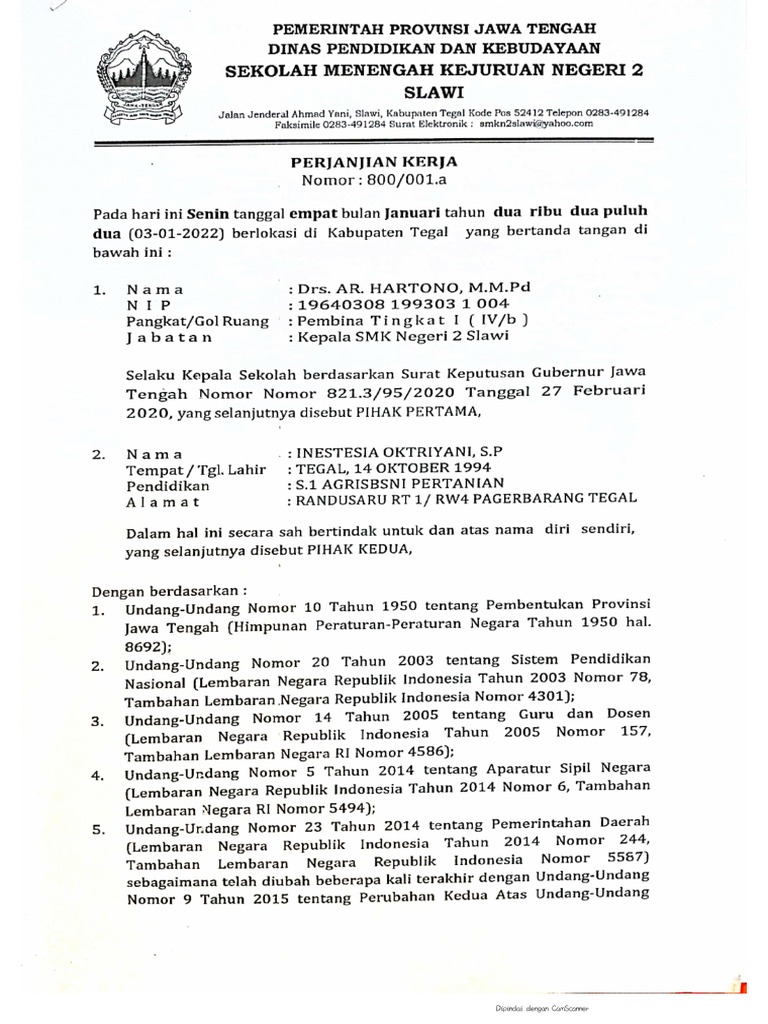 SPK JANUARI 2022 | PDF