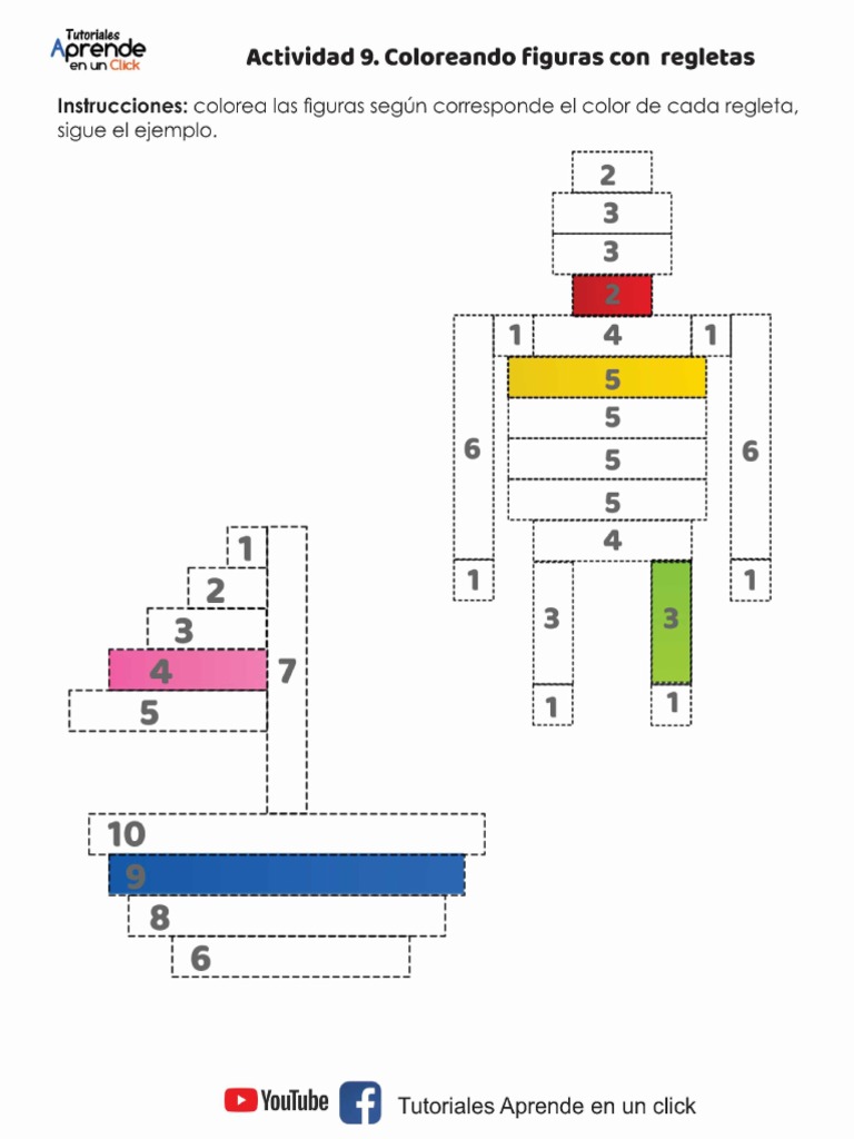 Coloreando Figuras Con Regletas | PDF