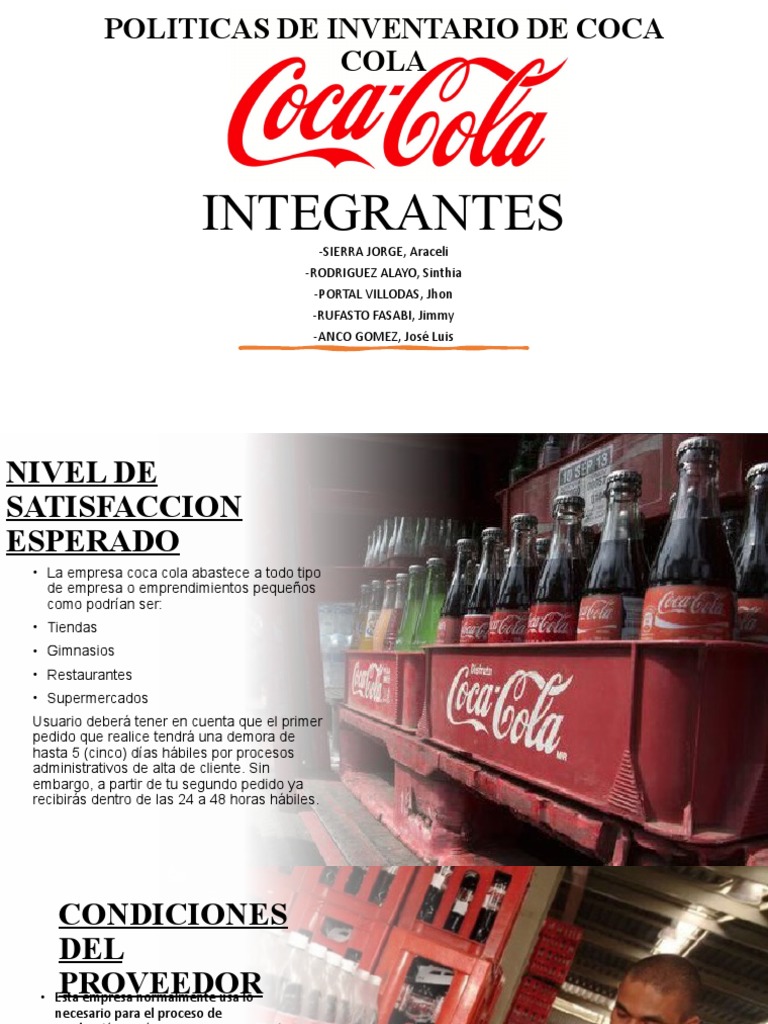 Políticas de Inventario en Coca Cola | PDF | Inventario | Logística