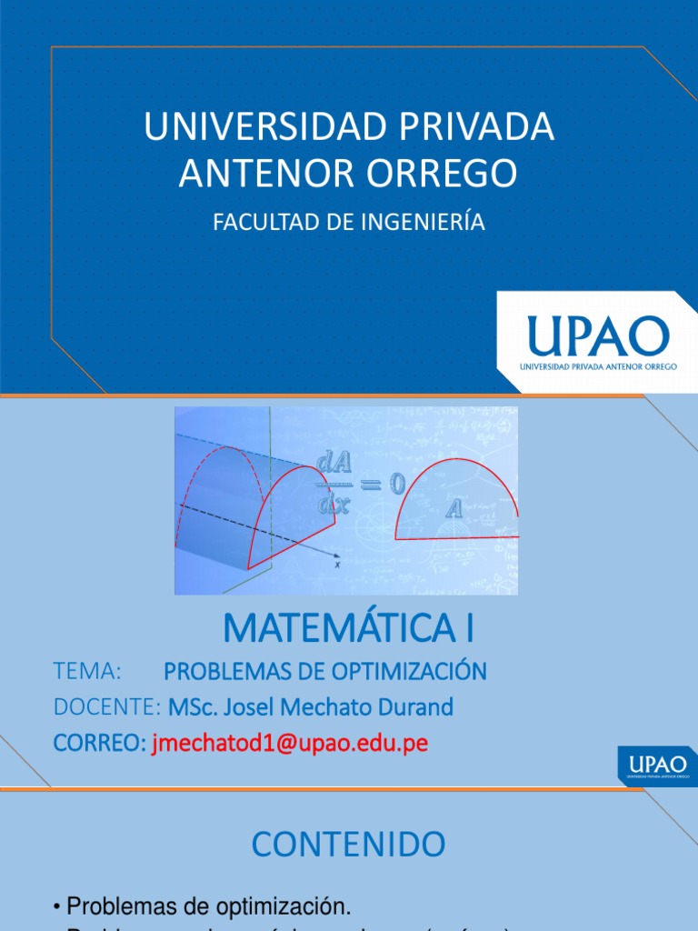 Semana 14 | PDF | Optimización Matemática | Matemáticas