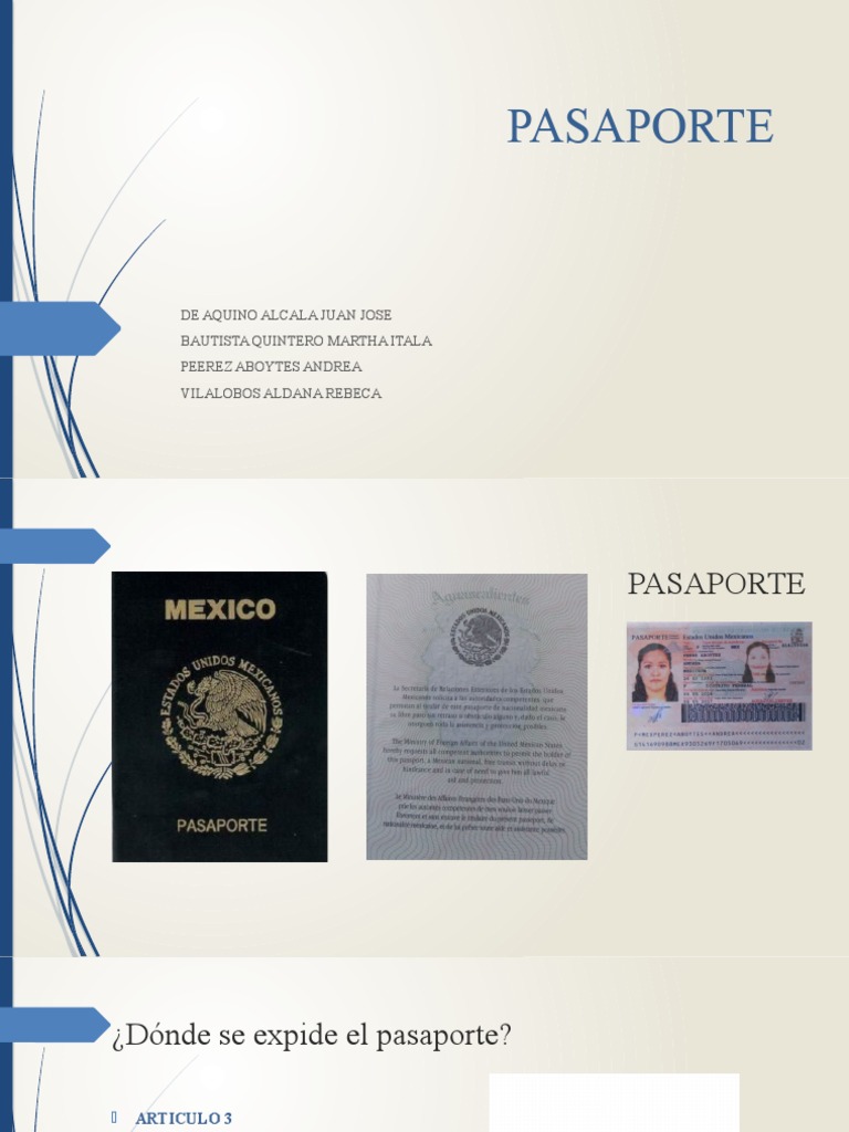Pasaporte | PDF | México | Legislador