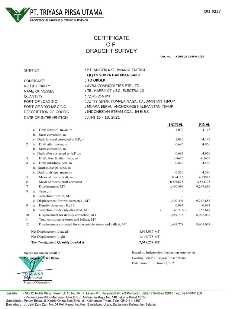 Coa Gar 6300-6100 | PDF | Oxide | Chemical Compounds