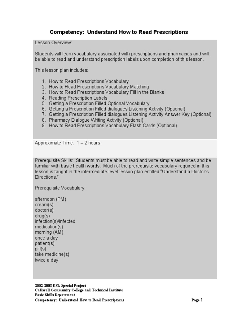 Understanding Prescription Labels | PDF | Prescription Drugs | Pharmacy