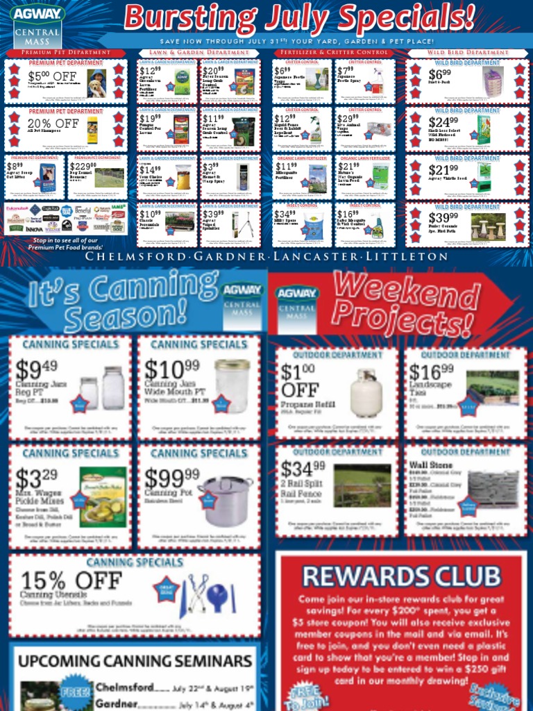Agway July Mailer 2011 | PDF | Hobbies | Agriculture