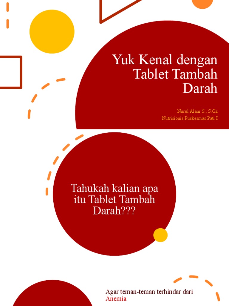 Tablet Tambah Darah | PDF