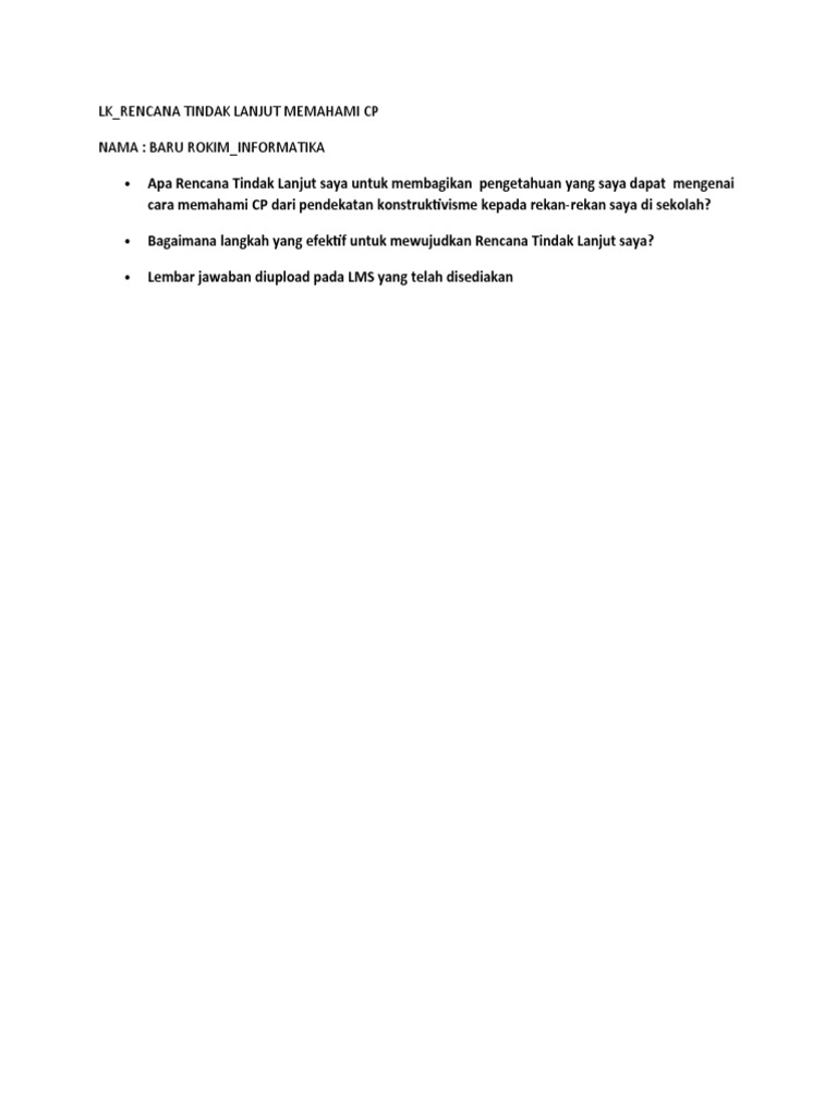 Membantu Teman Belajar Cara Memahami CP secara Konstruktif | PDF Membantu Teman Belajar Cara Memahami CP secara Konstruktif | PDF