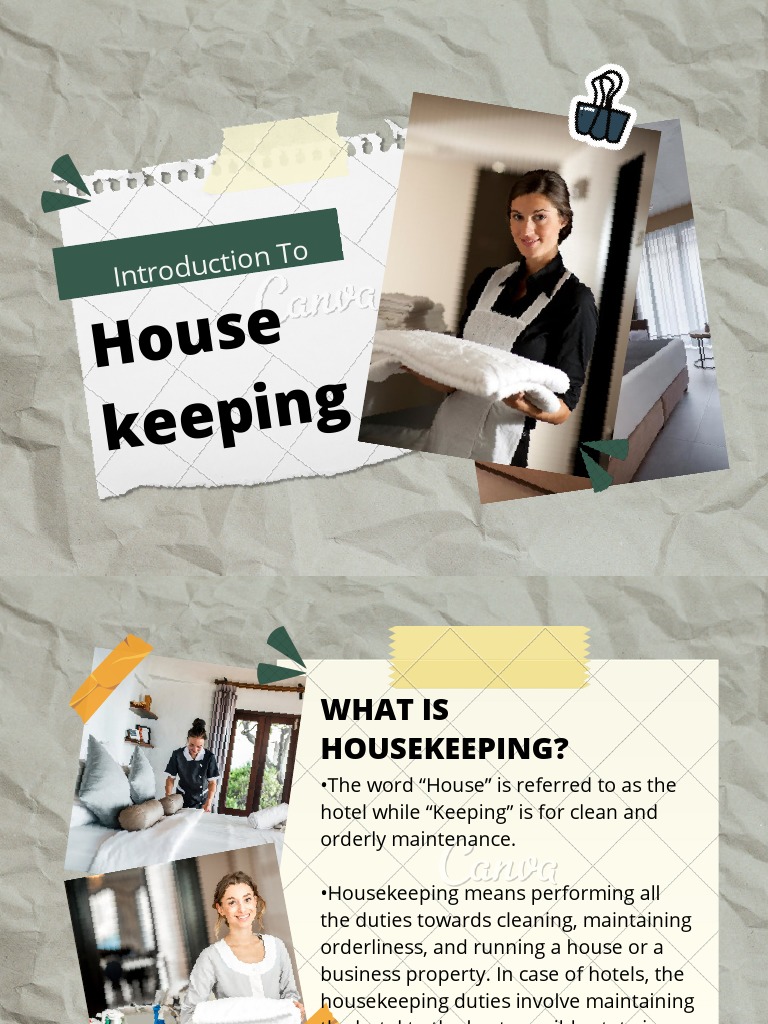 Housekeeping: An Introduction to Hotel Guest Services | PDF ...