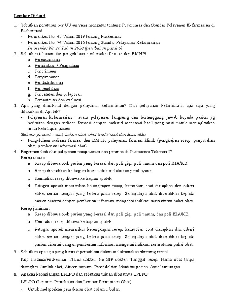 Lembar Diskusi | PDF | Pengembangan Diri
