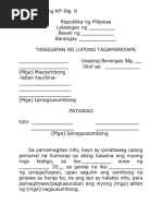 Notice To Explain - Tagalog | PDF