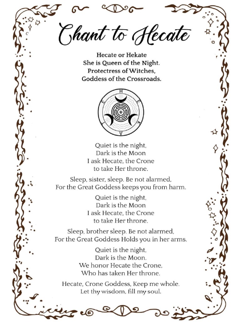 Chant To Hecate Spells8 | PDF