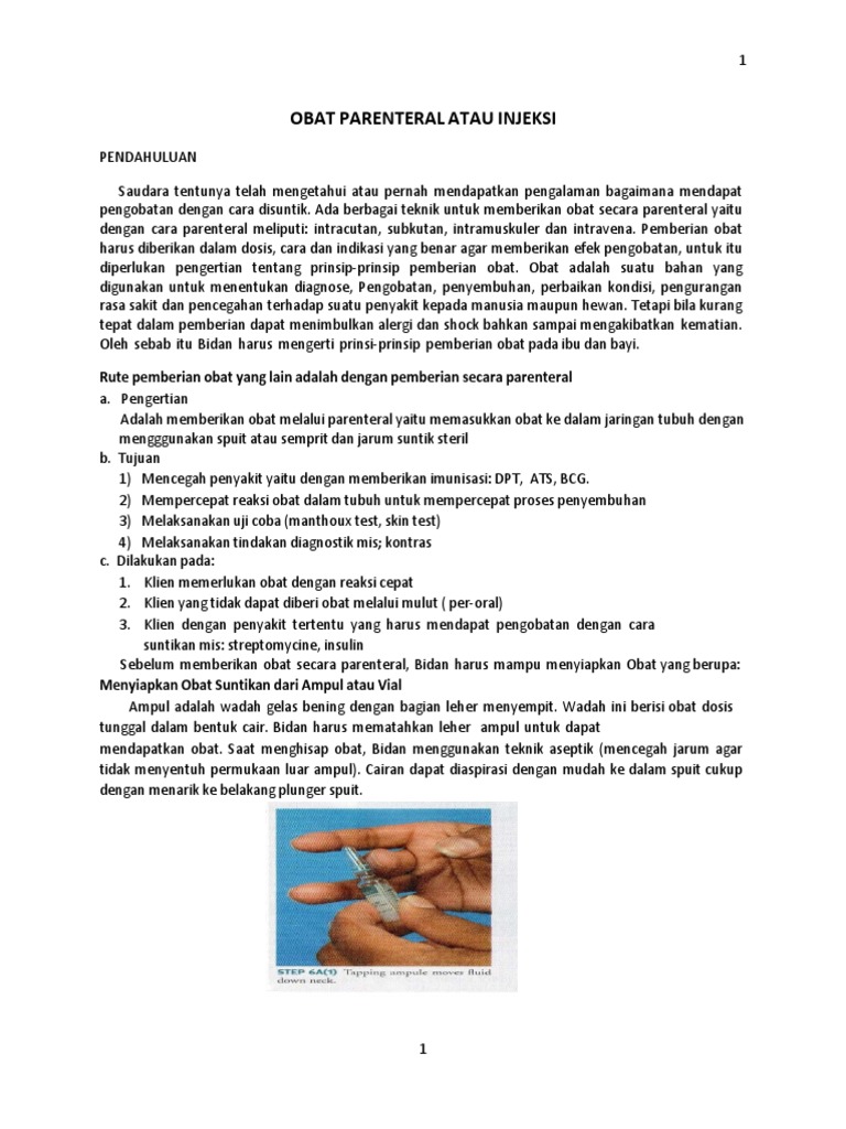 Obat Parenteral | PDF