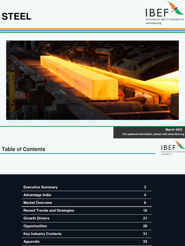 Steel Sector PPT March2022 Min | PDF | Steel | Steelmaking