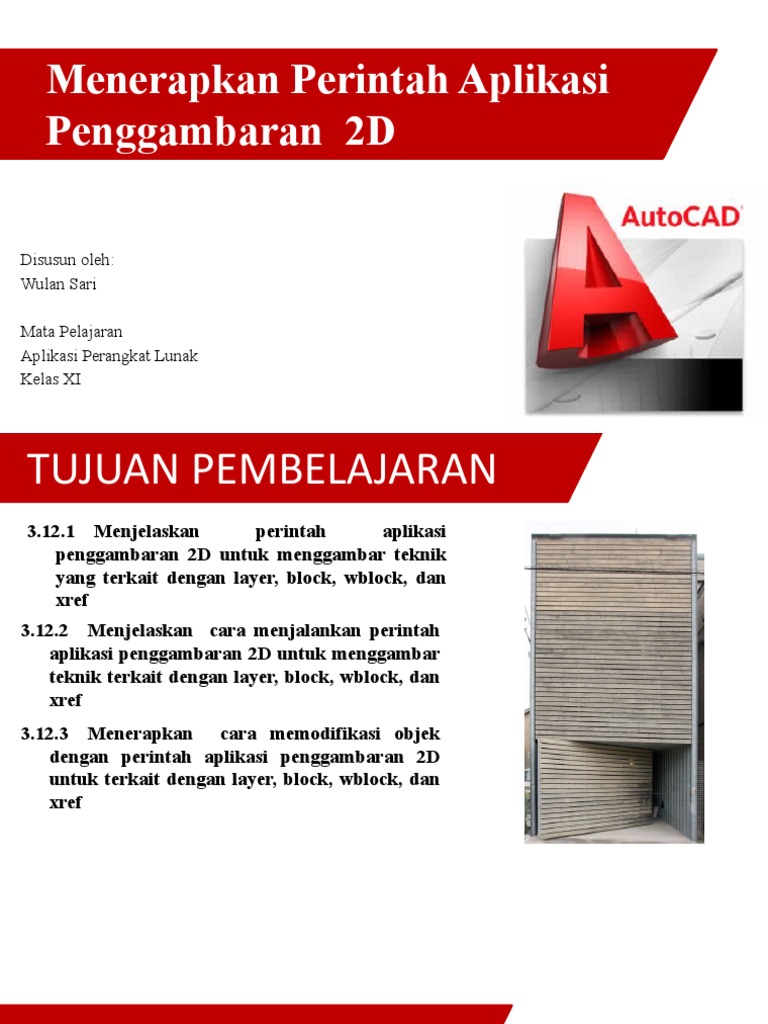 MATERI-Menerapkan Perintah Aplikasi Penggambaran 2D | PDF