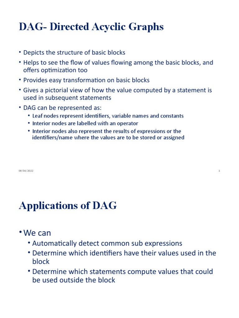 DAG-Directed Acyclic Graphs | PDF | Computers