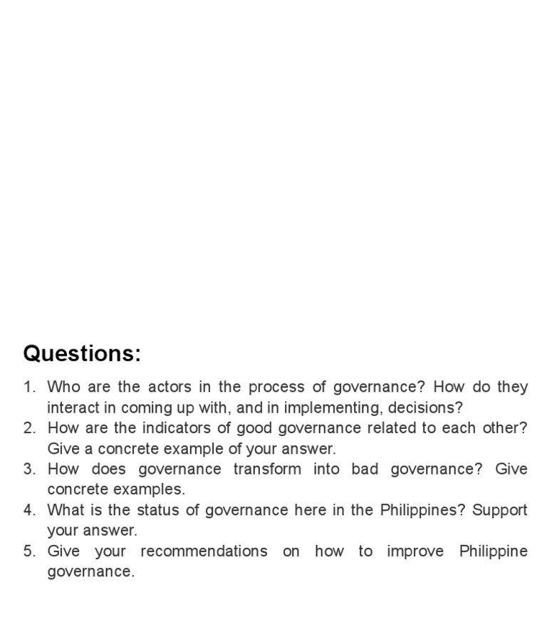 Guide Question in Politics | PDF