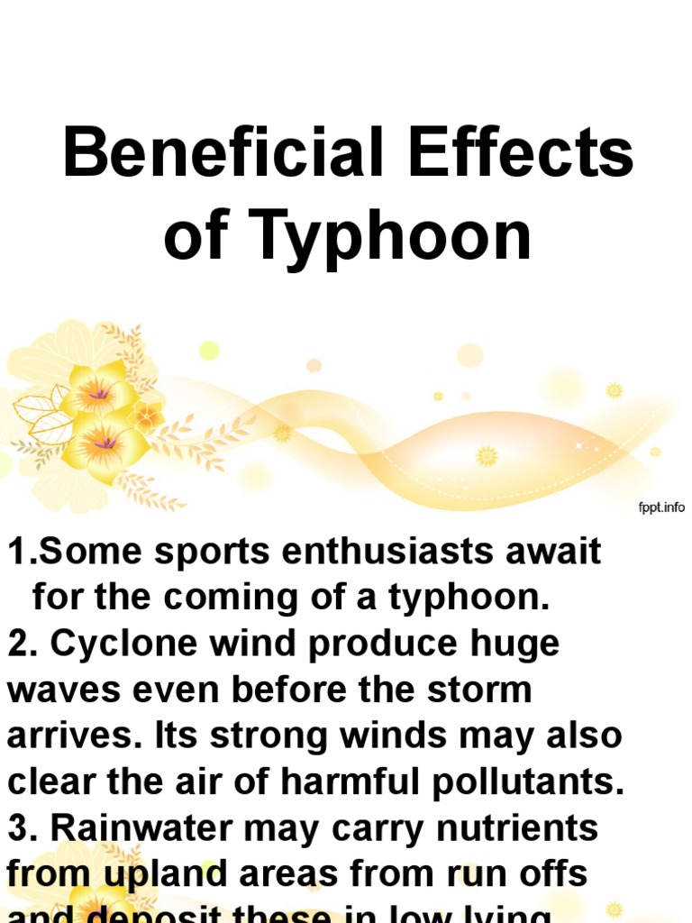 Beneficial Effects of Typhoon | PDF
