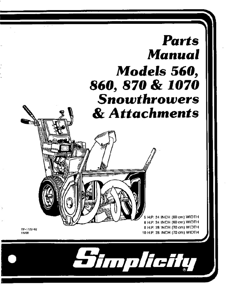 Simplicity 860 | PDF