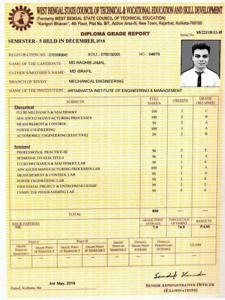 Diploma Certificates | PDF | Engineering | Mechanical Engineering Diploma Certificates | PDF | Engineering | Mechanical Engineering