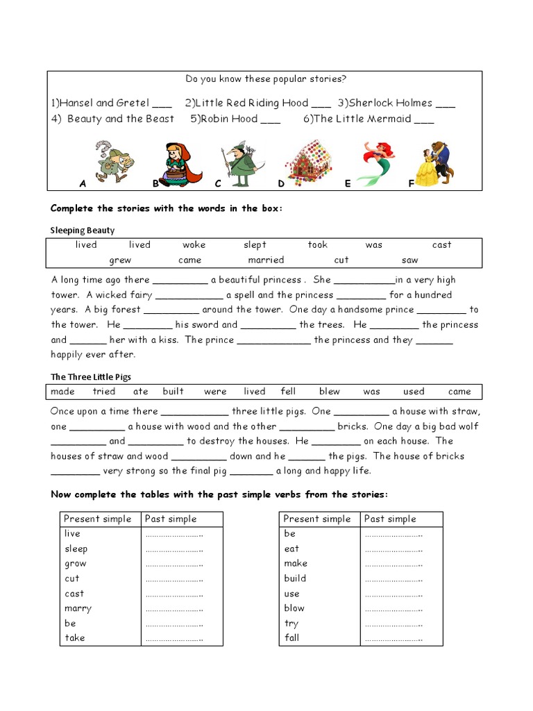 Story Time Fun Activities PAST | PDF