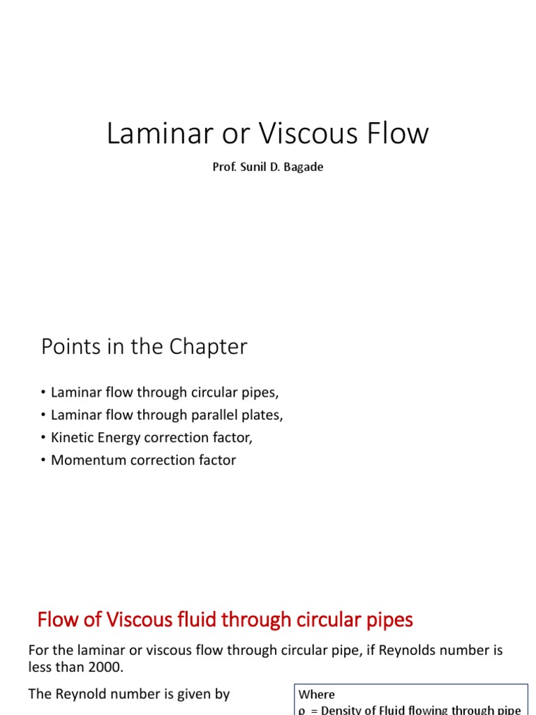 Derivation of Laminar Flow Equations for Circular Pipes | PDF | Fluid ...