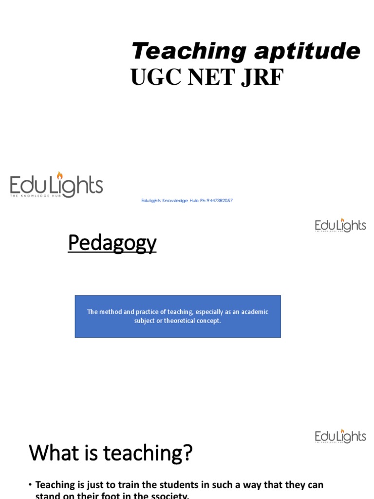 Teaching Aptitude 1 | PDF | Educational Technology | Teaching Method