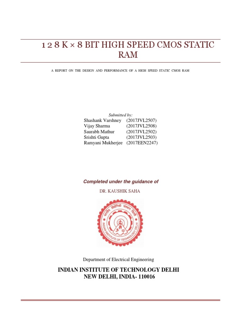 Memory Design | PDF | Random Access Memory | Cmos