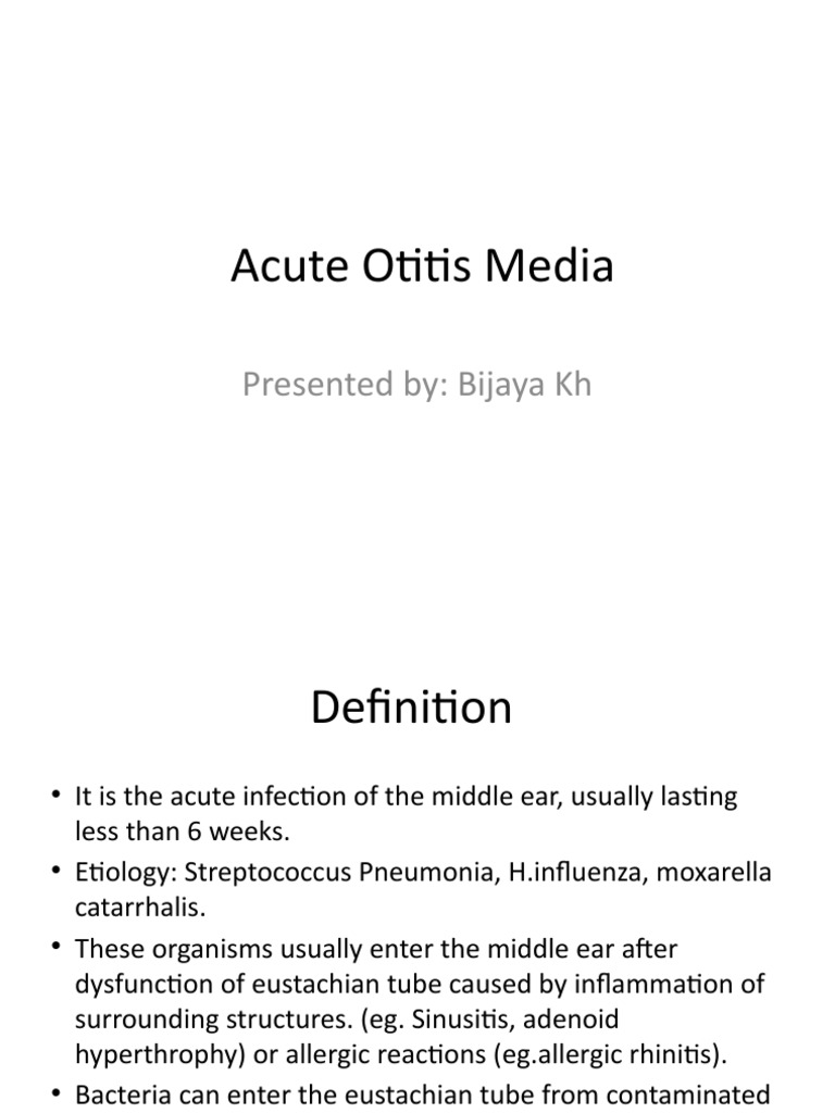 Acute Otitis Media | PDF | Human Anatomy | Immunology