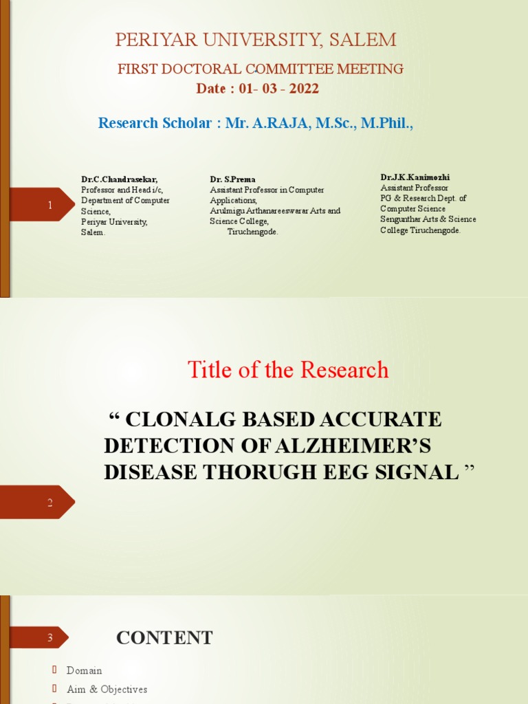CLONALG BASED ACCURATE DETECTION OF ALZHEIMER'S DISEASE THORUGH EEG ...