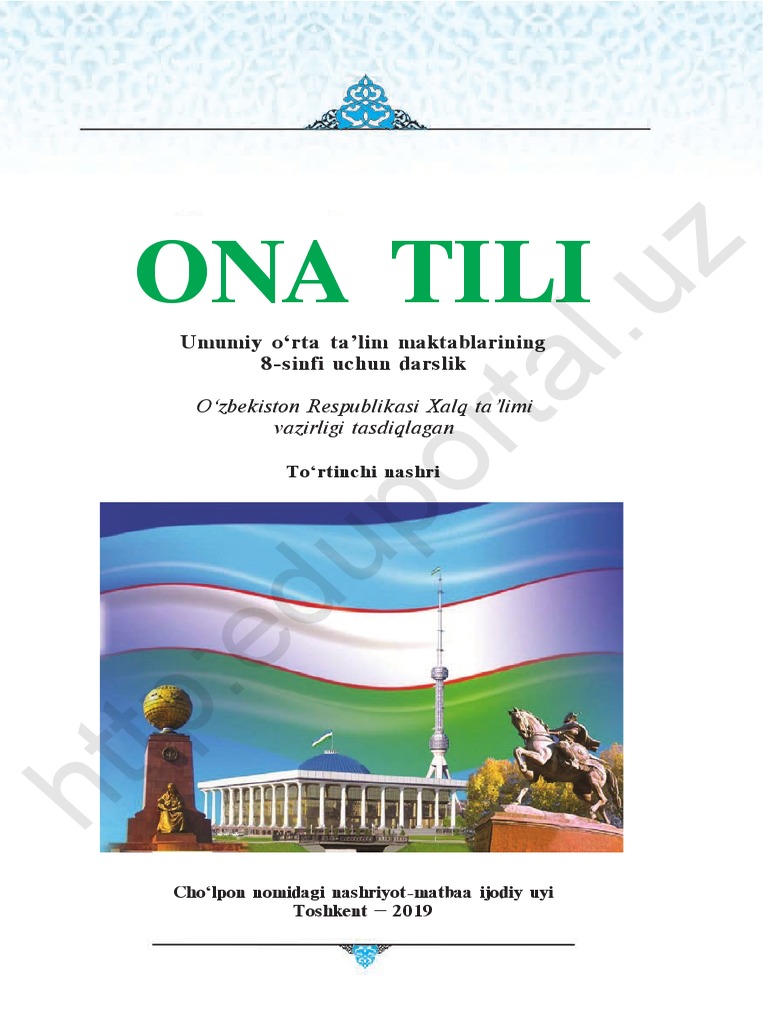 Ona Tili 8 Uzb | PDF