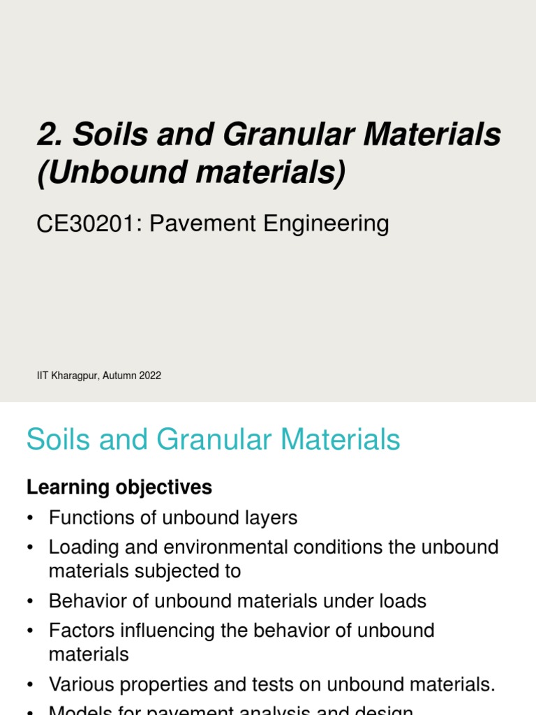 Unbound Materials | PDF | Road Surface | Stress (Mechanics)