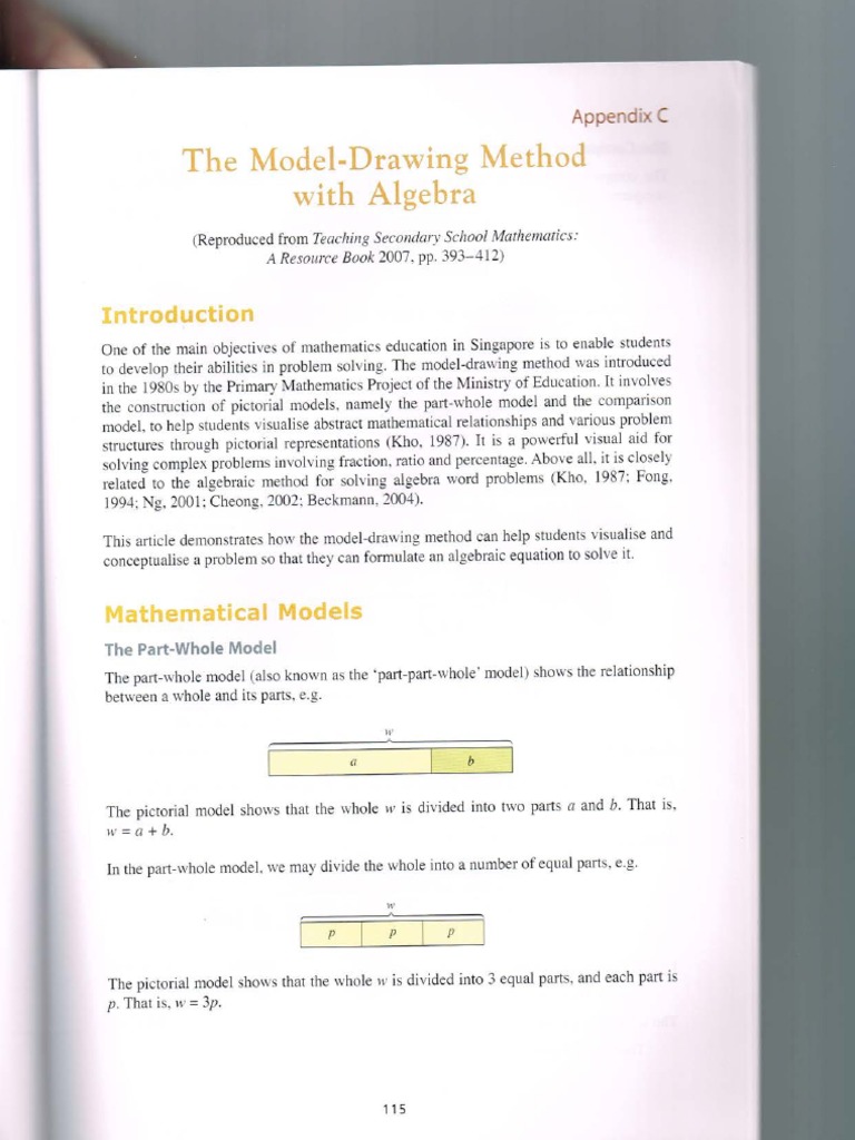 Singapore Model Method Examples | PDF