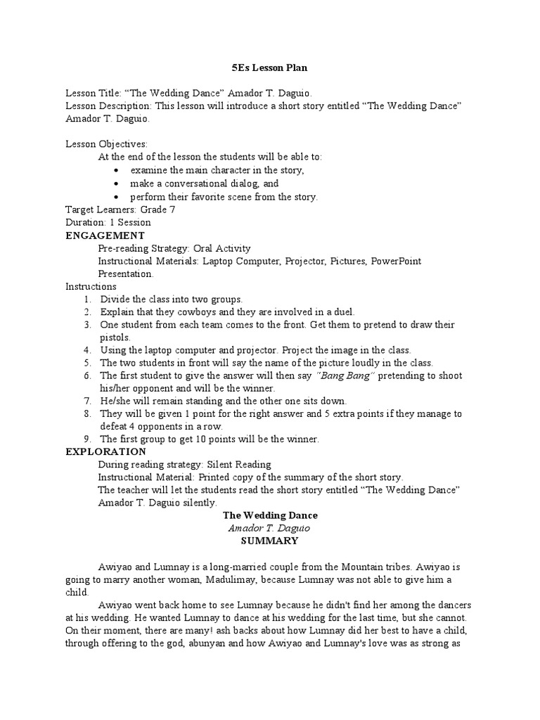 5es Lesson Plan | PDF | Lesson Plan | Behavior Modification