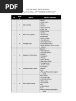 Contoh Jadual Makanan Kanak-Kanak | PDF