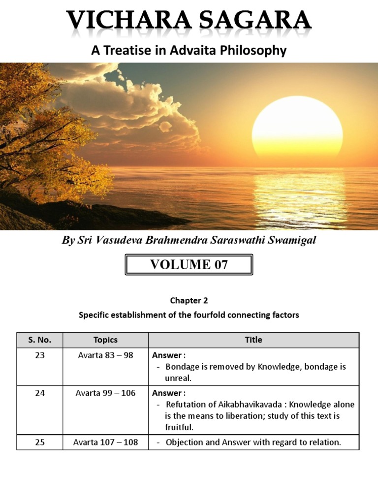 07 Vichara Sagara Volume 07 | PDF | Brahman | Ātman (Hinduism)