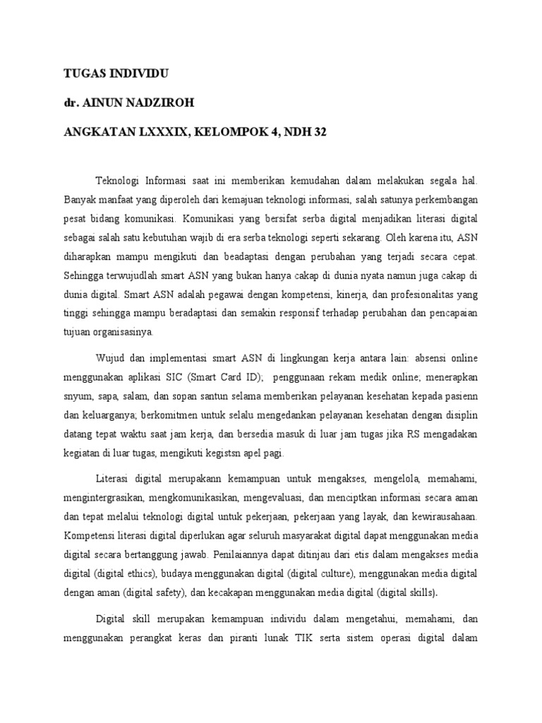 Tugas Individu Smart Asn | PDF