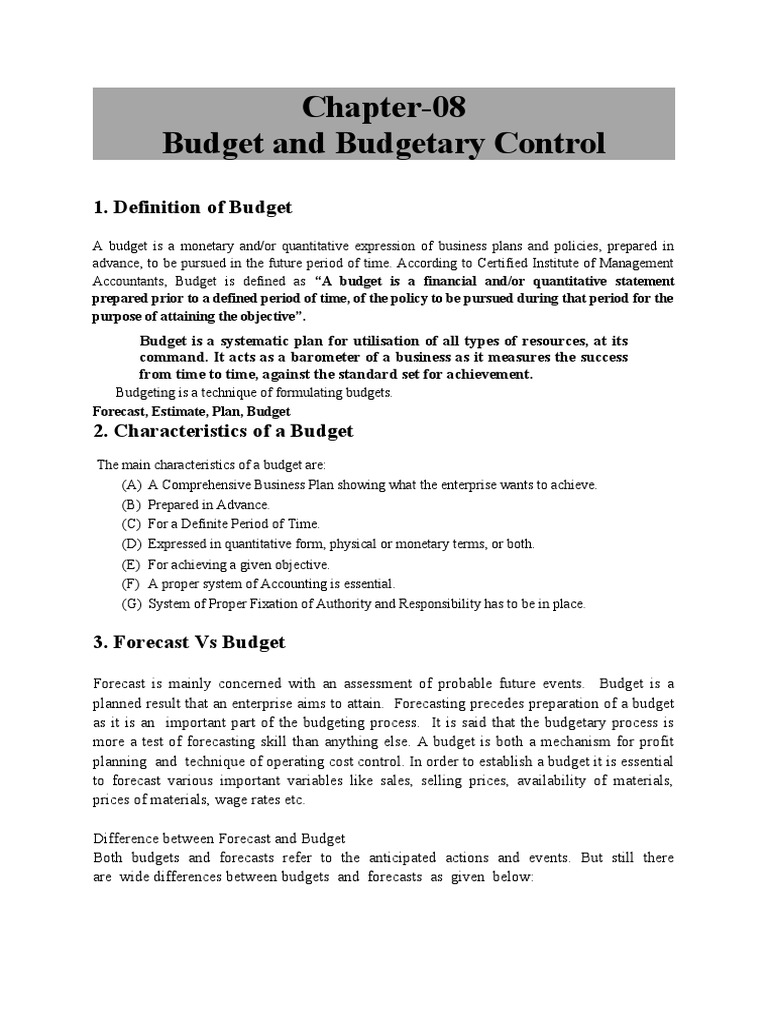 Budgeting Essentials for Managers | PDF | Finance & Money Management ...