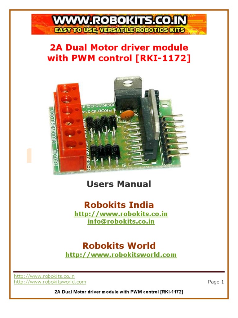 2A Dual Motor Driver | PDF | Power Supply | Electrical Engineering