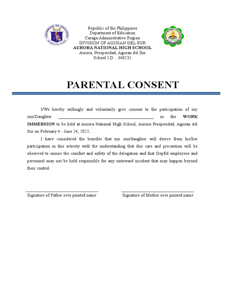 Parental Consent | PDF