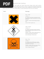 Simbol Bahaya Di Laboratorium | PDF