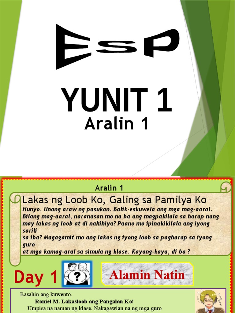 Grade 4 PPT ESP Q1 Aralin 1 | PDF