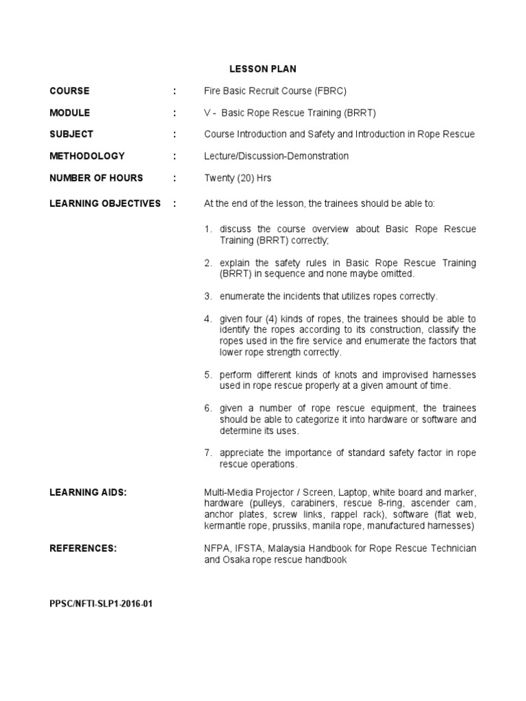 M5A BRT Intro To Rope Rescue | PDF | Knot | Rope