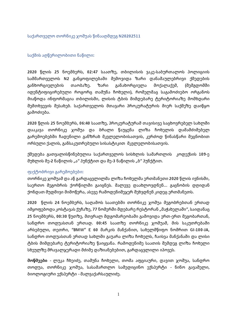 საქართველო თორნიკე ჯოშუას წინააღმდეგ 4 1.docx version 1 | PDF