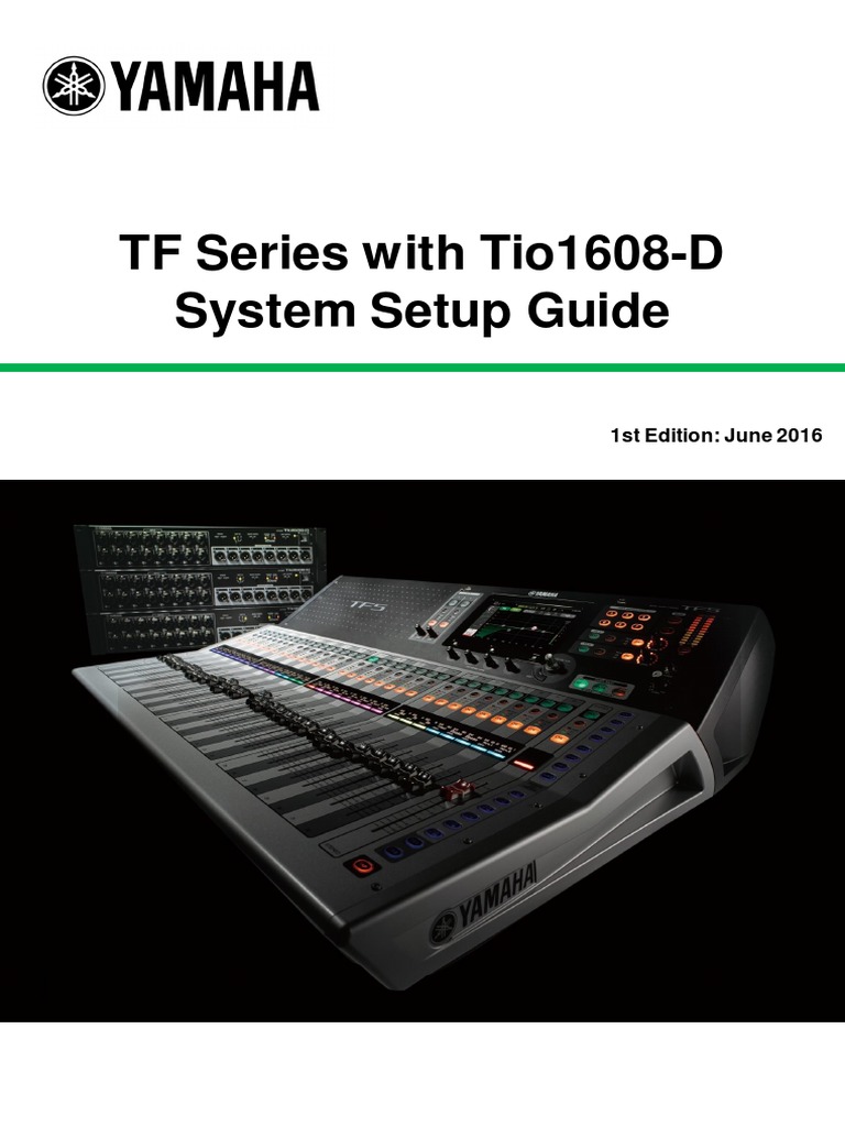 TF Tio Setup Guide en | PDF | Input/Output | Installation (Computer ...