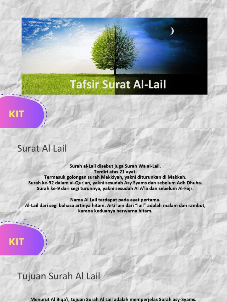 Tafsir Surah Al Lail | PDF