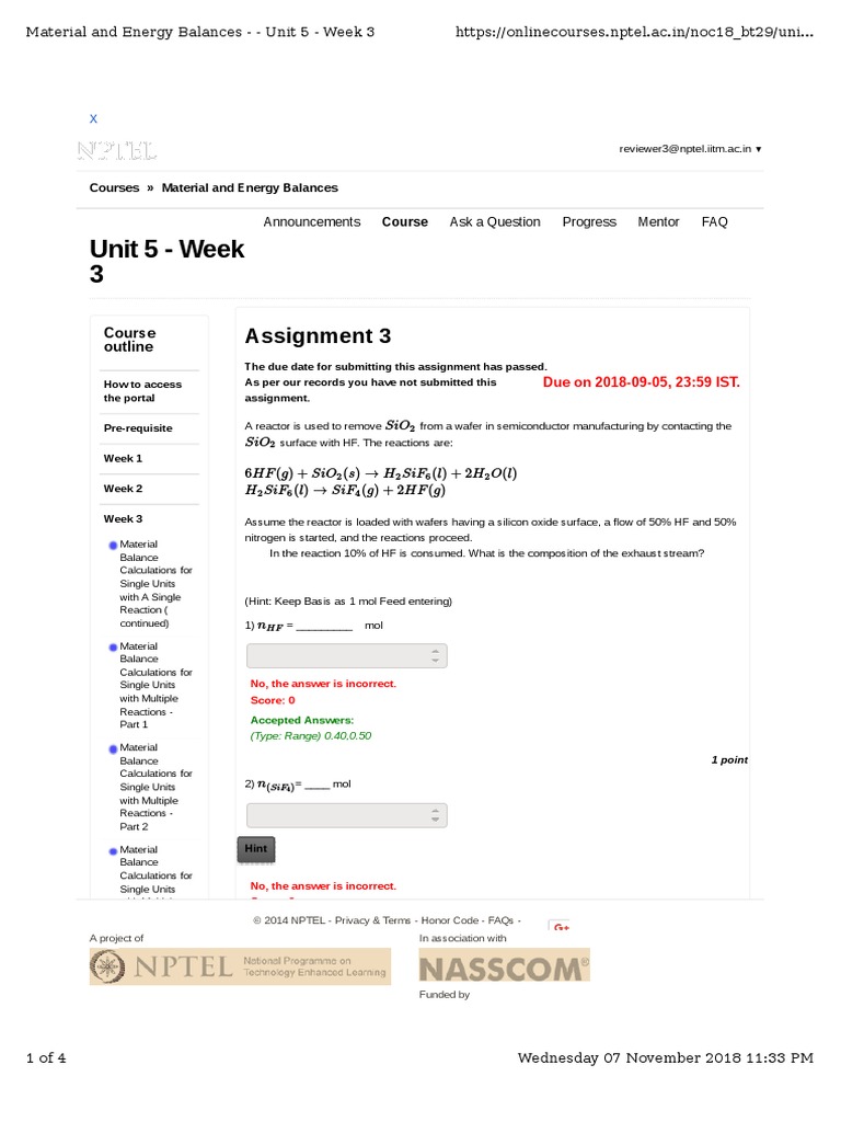MEB Nptel Week 5 Assignment Answers | PDF | Combustion | Silicon Dioxide