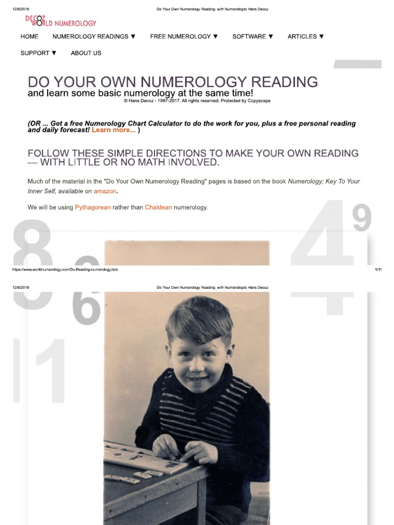 Do Your Own Numerology Reading - With Numerologist Hans Decoz | PDF Do Your Own Numerology Reading - With Numerologist Hans Decoz | PDF