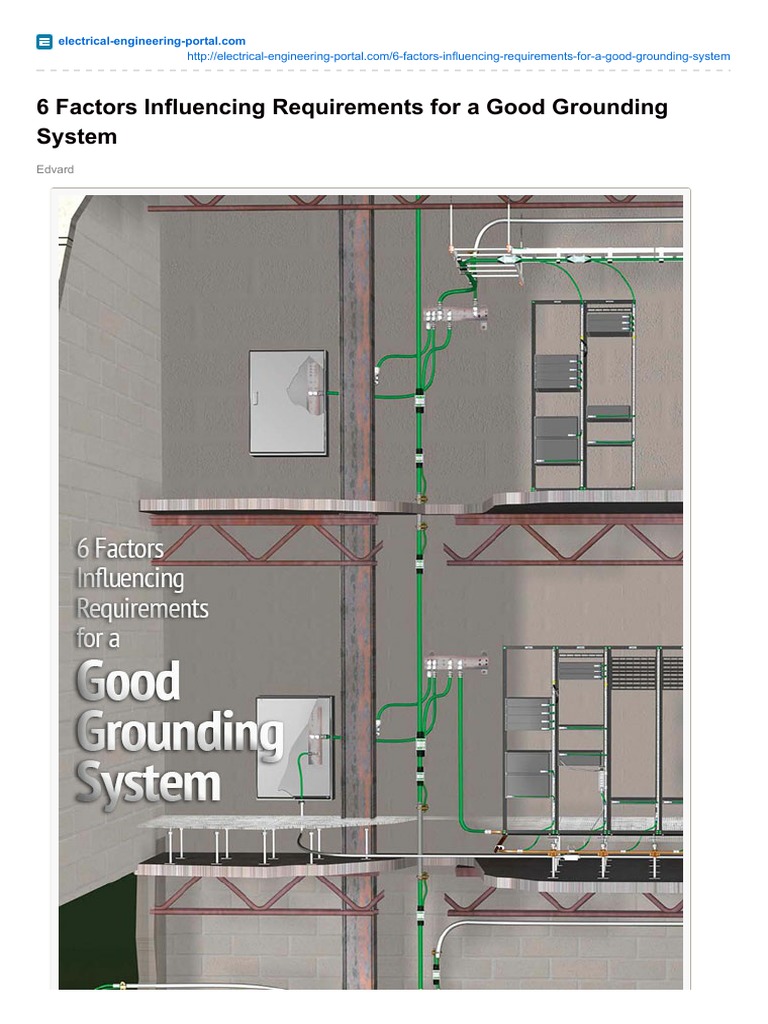 6 Factors Influencing Requirements For A Good Grounding System | PDF ...