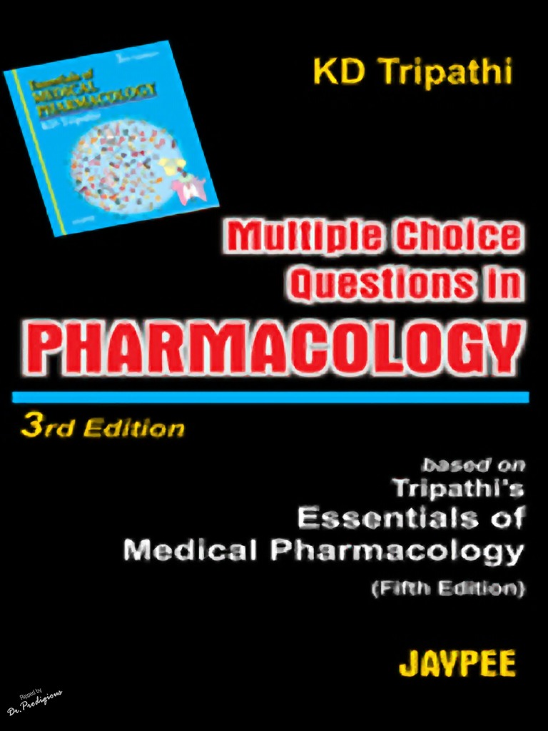 KD Tripathi - MCQs in Pharmacology | PDF | Receptor Antagonist | Acetylcholine