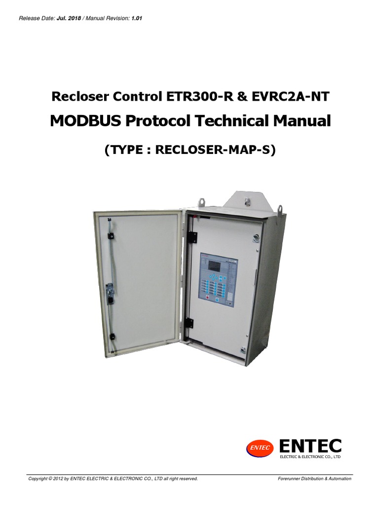 Technical Manual Modbus (Recloser-Map-S) Etr300-R & Evrc2a-Nt Ver1.01 ...