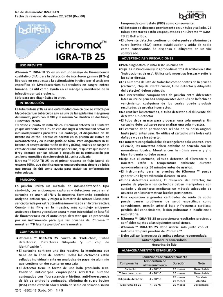 Igra TB 2021 | PDF | Tuberculosis | Anticuerpo